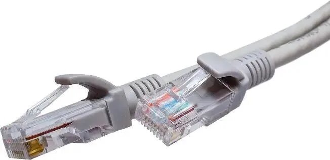 Патч-корд SUPRLAN 10-0142, вилка RJ-45, вилка RJ-45, кат.5E, LSZH, 1м, серый