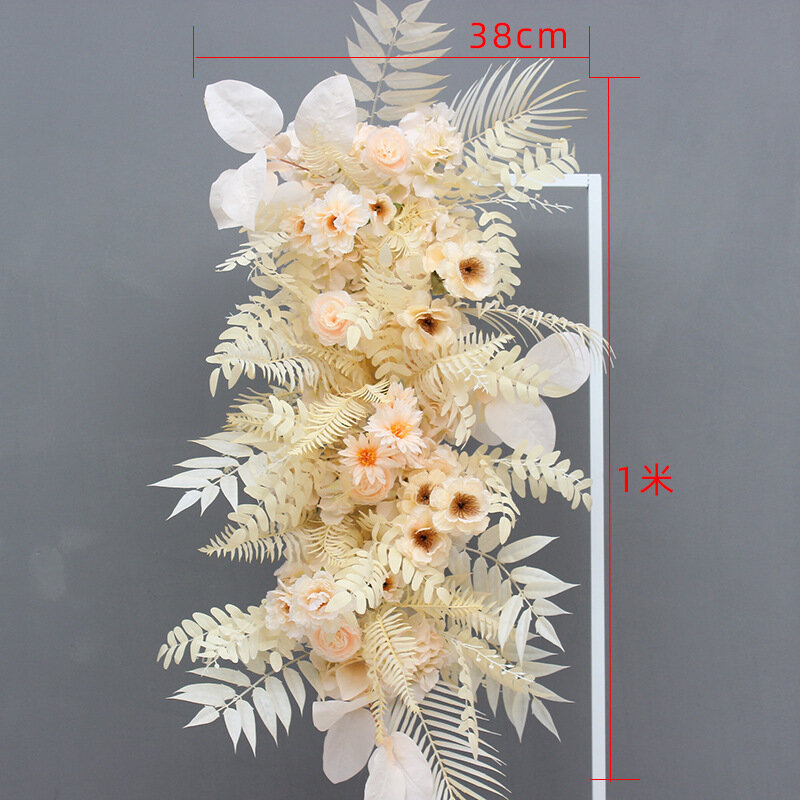 Набор цветов "Шампанское", для оформления свадьбы, в полоску