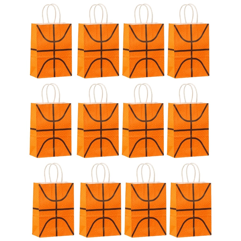 Набор из 12 футбольных бумажных пакетов для подарков на детские дни рождения и спортивные встречи