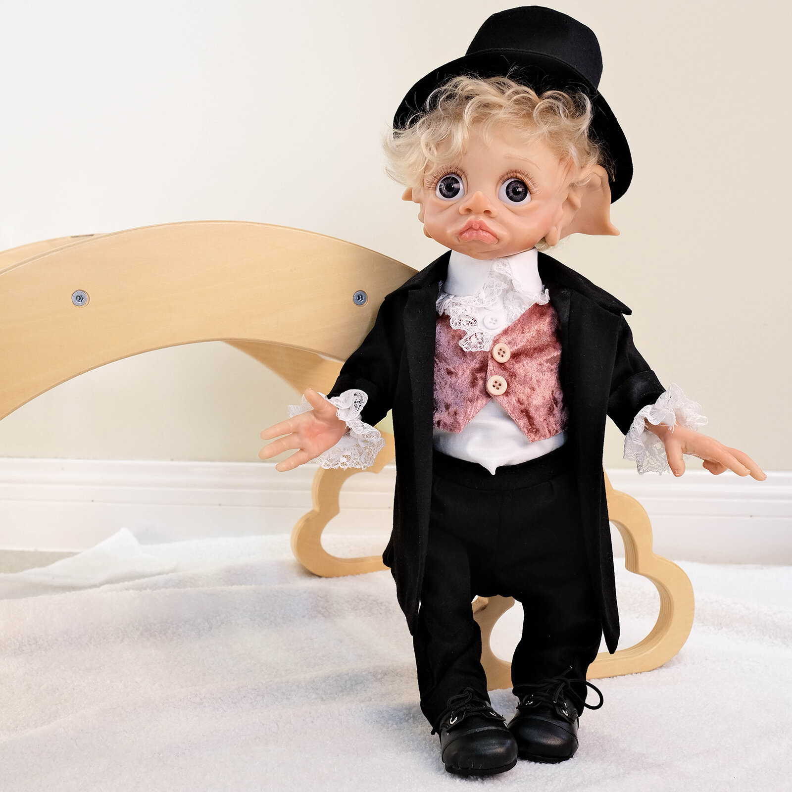 42 см реалистично для кукол новорожденных кукол, принцесса эльф с одеждой для девочек, мальчики игрушки дети, дети, день рождения, рождественский подарок