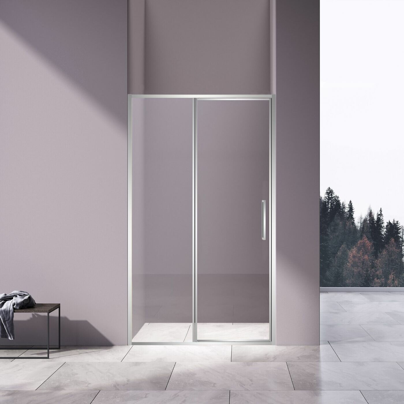 Душевая дверь Vincea Slim 195х120 VDP-4SL120CL