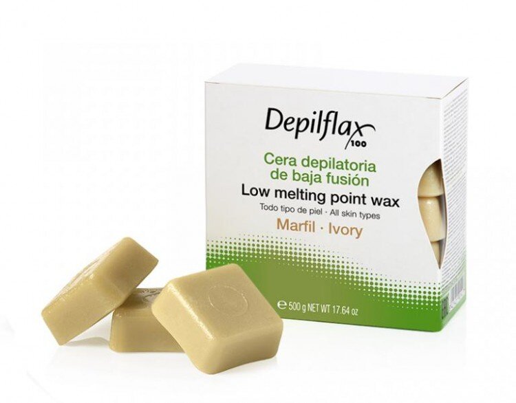 Depilflax100 Воск для депиляции EXTRA слоновая кость, 500гр