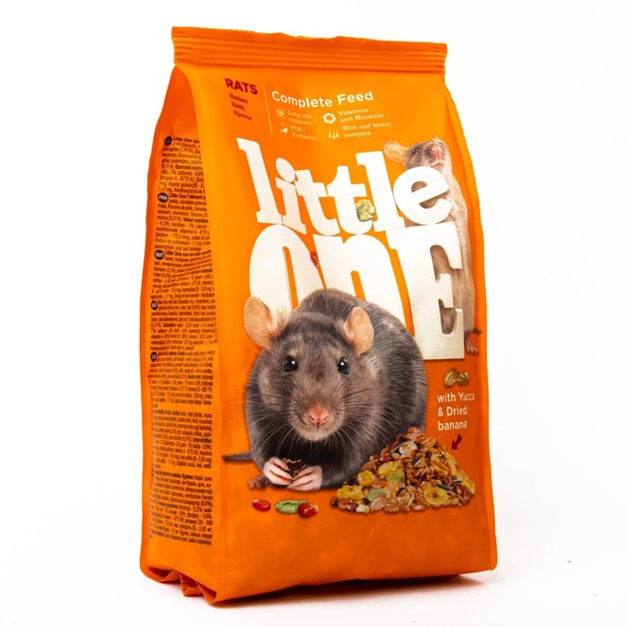 Корм Little One, для крыс, полнорационный, с витаминами и минералами, 400г