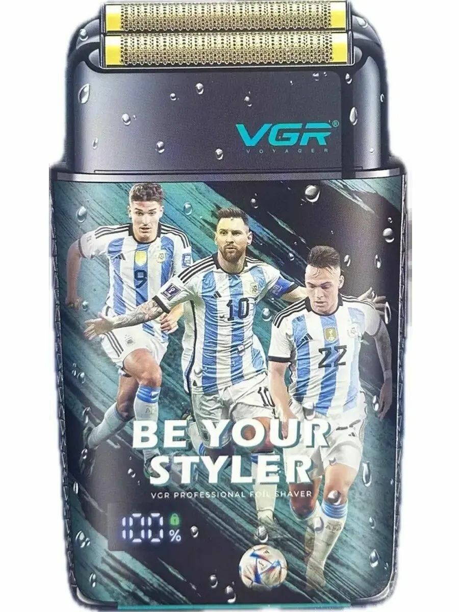 Профессиональная электробритва-шейвер для сухого и влажного бритья / V 309