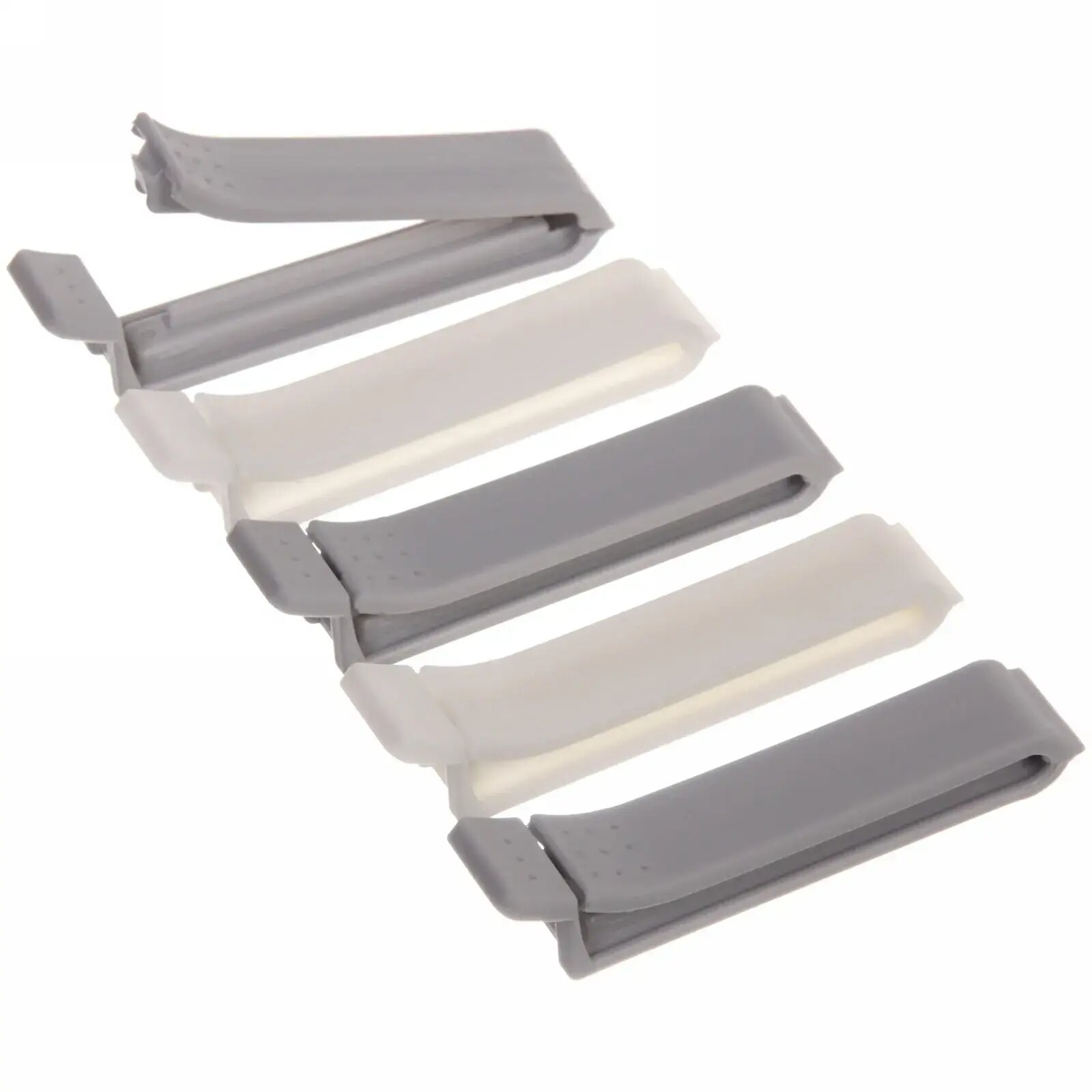 Зажим для пакета 8см «Волна», 5шт, пластиковый, удобный, для свежести продуктов