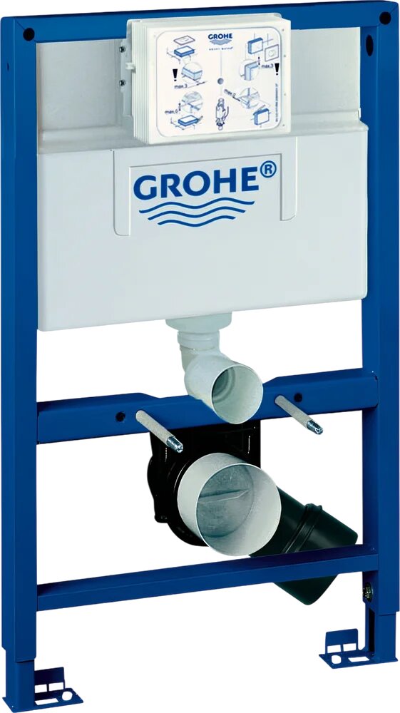 Инсталляция для унитаза Grohe Rapid SL 38526000 50 см, крепление к стене/к полу