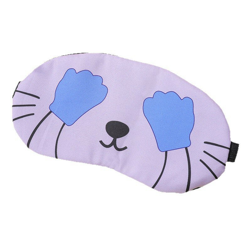 Маска для сна с милой кошечкой, маска для сна с мордочкой мультяшного кота, мягкая плюшевая повязка на глаза, светонепроницаемая повязка для детей и взрослых, удобная маска для сна и путешествий