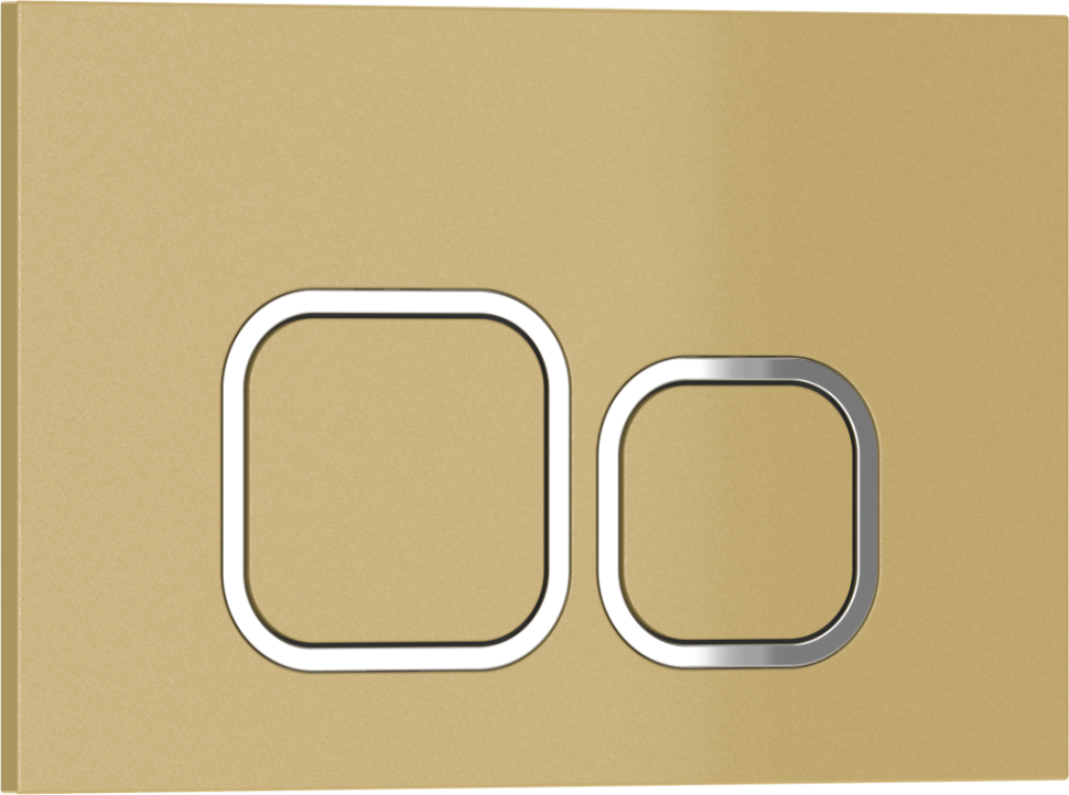 Кнопка смыва IBERICA BLANCA ESTI-Q ABS-пластик, золото глянцевое (IB. B083.006.001)
