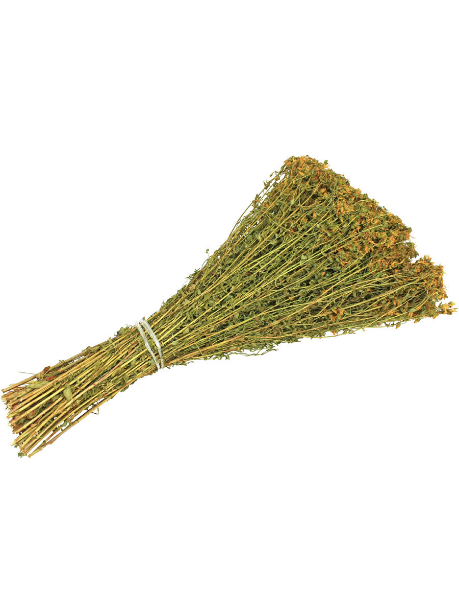 Веник травяной Суши Веник, из зверобоя, для бани, урожай 2025