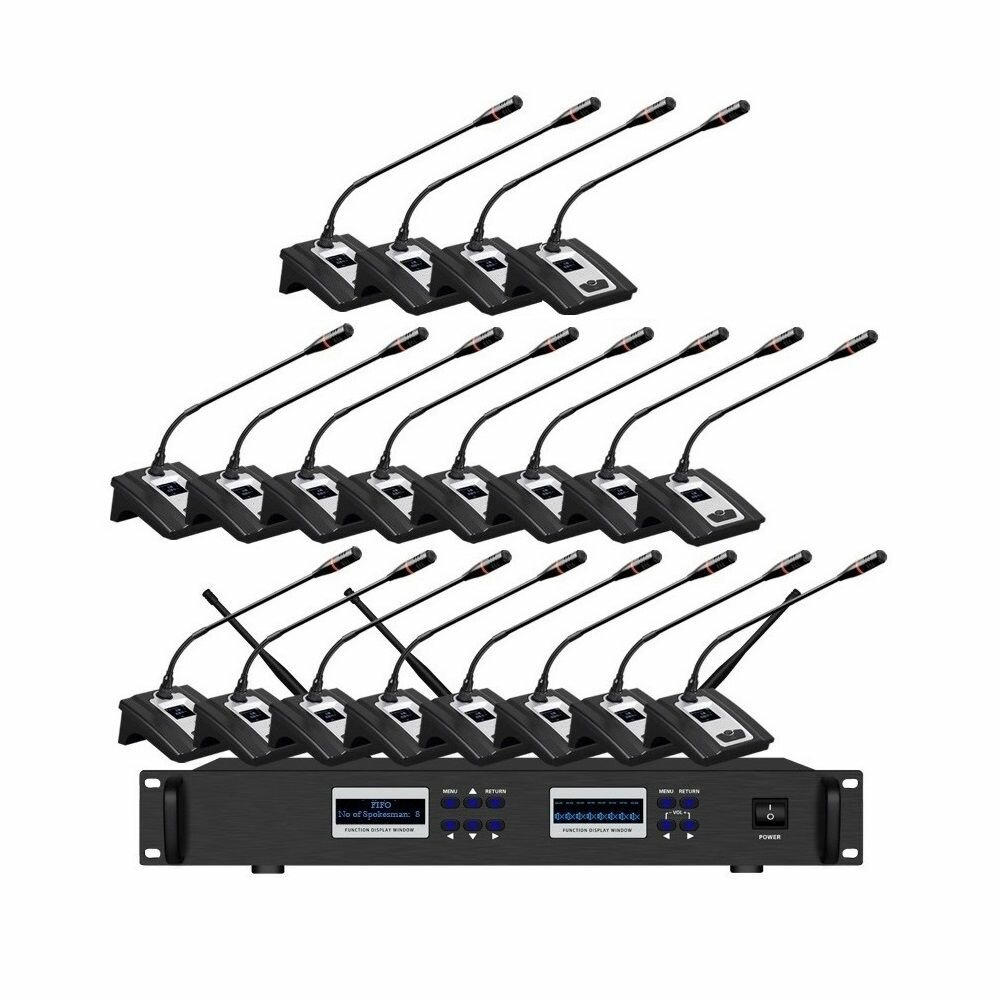 Цифровая дискуссионная система dds 6800 UHF 20 Гусиный микрофон