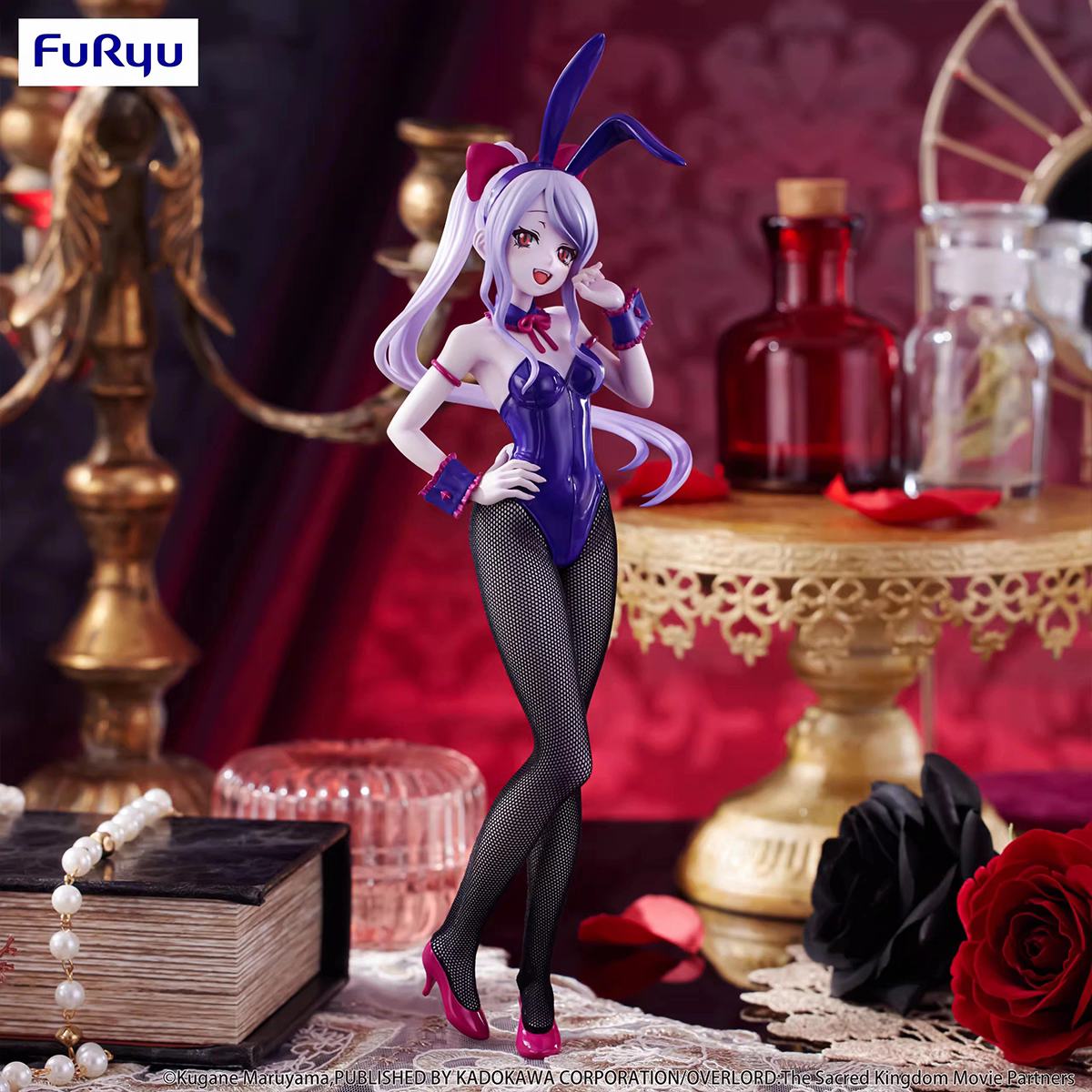 Оригинальная аниме-фигурка FuRyu BCB OVERLORD Undead King Shalltear Bunny Girl, рост 28 см