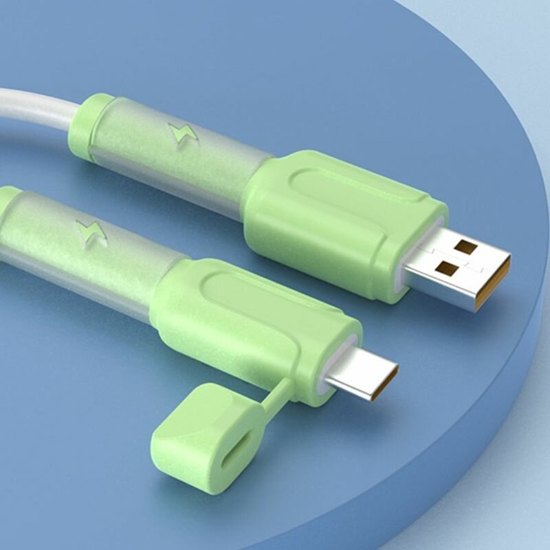 Защитный кожух кабеля передачи данных, предохраняющий разъем от разрыва, защитный кожух-фиолетовый-Универсальная модель Android