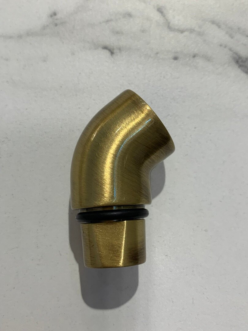 Колено с одноотверстным держателем BOSSINI BRASS DECK V00039000022001 бронза