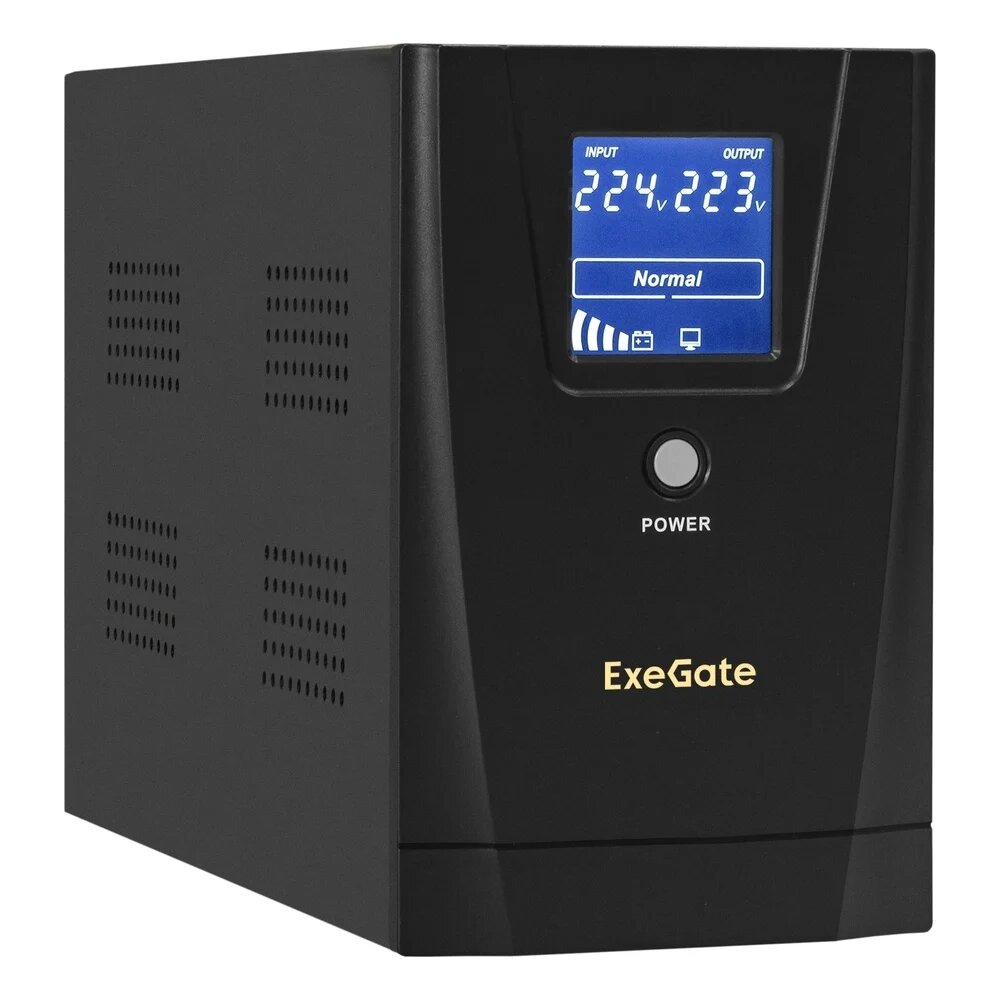 ExeGate ИБП SpecialPro Smart LLB-2Schuko, RJ45 11, USB, металлический корпус, Black 292635