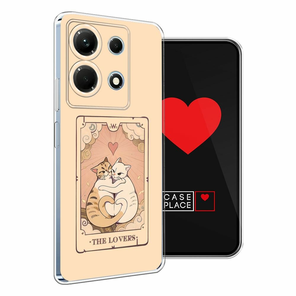 Чехол на Infinix Note 30 4G / Инфиникс Нот 30 4G с принтом "The lovers cats 1 - 14 февраля" — фото 1
