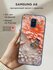 Чехол на Samsung Galaxy A6 / Самсунг Галакси А6 с принтом "Бумажные цветы"
