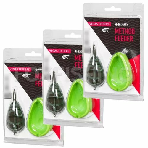 Кормушка Vegas Flat Method (1+1) 80G с уплотнителем / LZW139-3шт