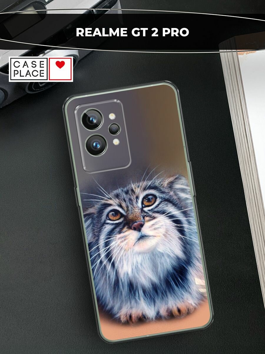 Чехол на Realme GT 2 Pro / Реалми GT 2 Про с принтом "Кот манул 2"