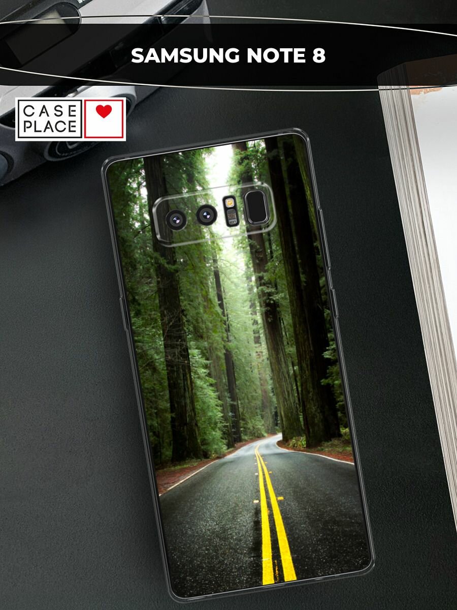 Чехол на Samsung Galaxy Note 8 / Самсунг Галакси Нот 8 с принтом "Лес 17"