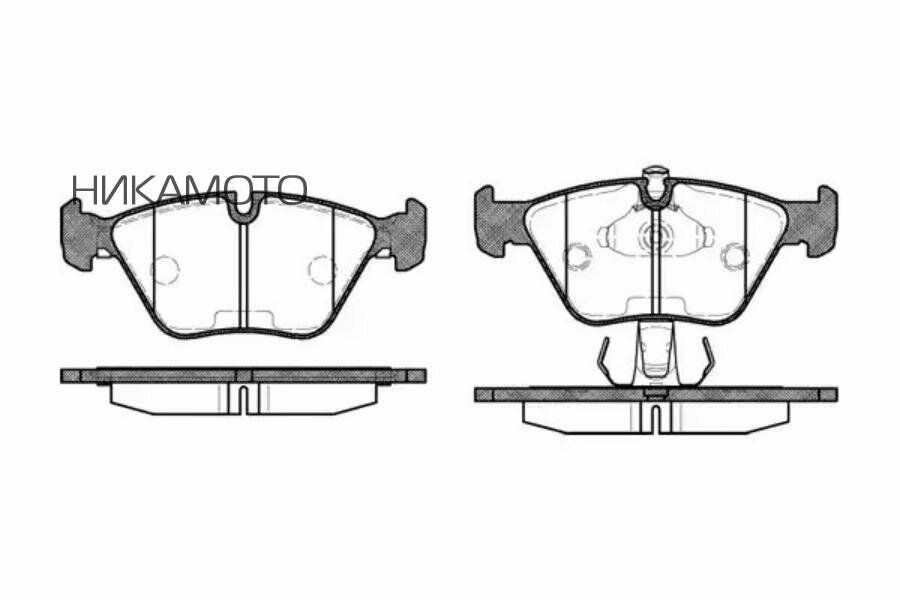 REMSA 027015 Колодки тормозные BMW 5(E34. E39) 90- перед.