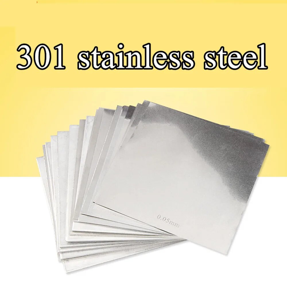 Лист нержавеющей стали SUS301 0.20x200x300mm