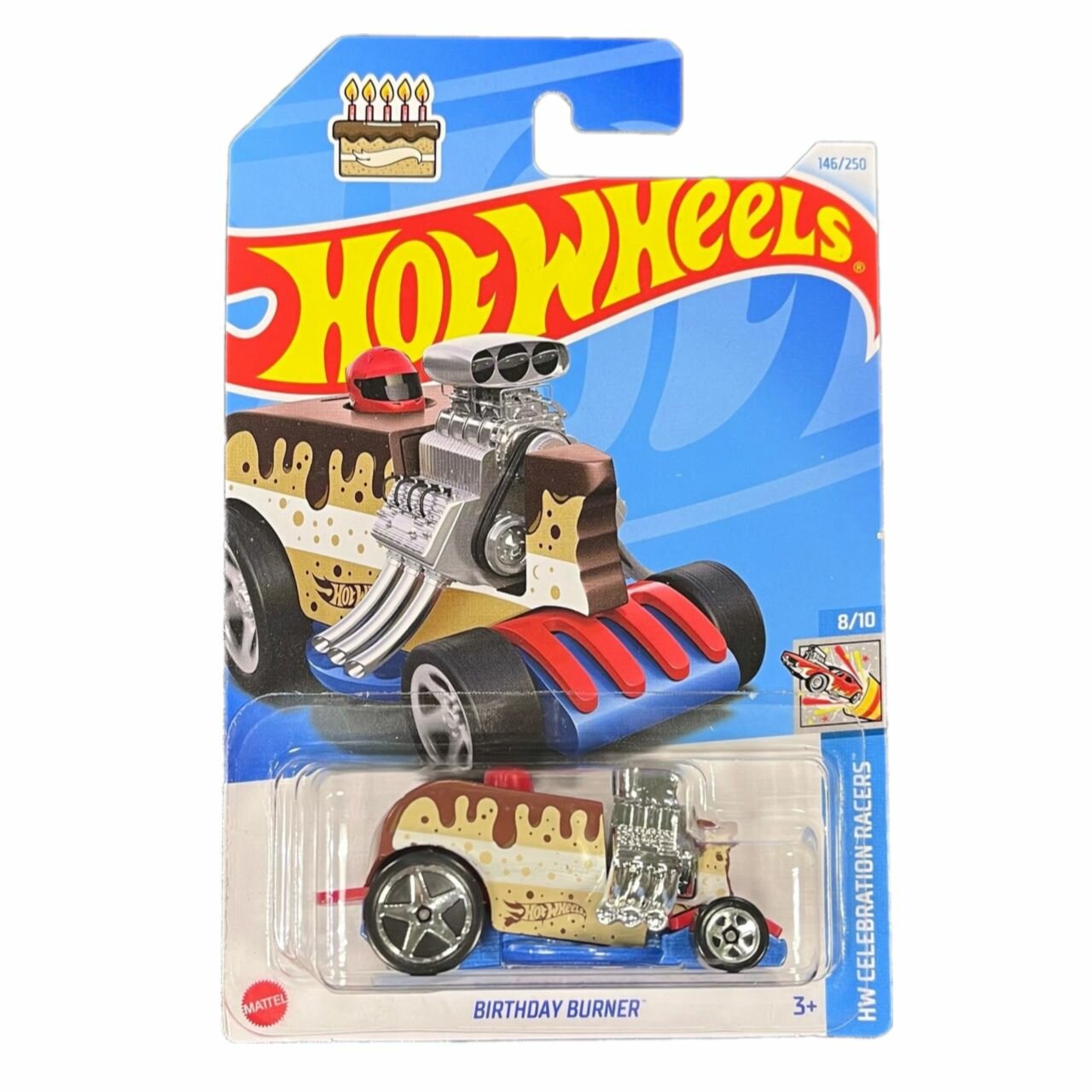 Машинка Hot Wheels металлическая в масштаб 1:64 BIRTHDAY BURNER