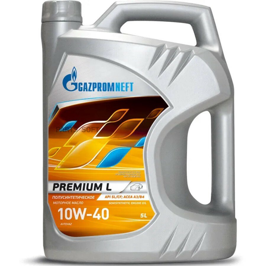 Масло Gazpromneft Premium L 10W-40 п/с 5л от официального дистрибьютора, GAZPROMNEFT, артикул 253142212