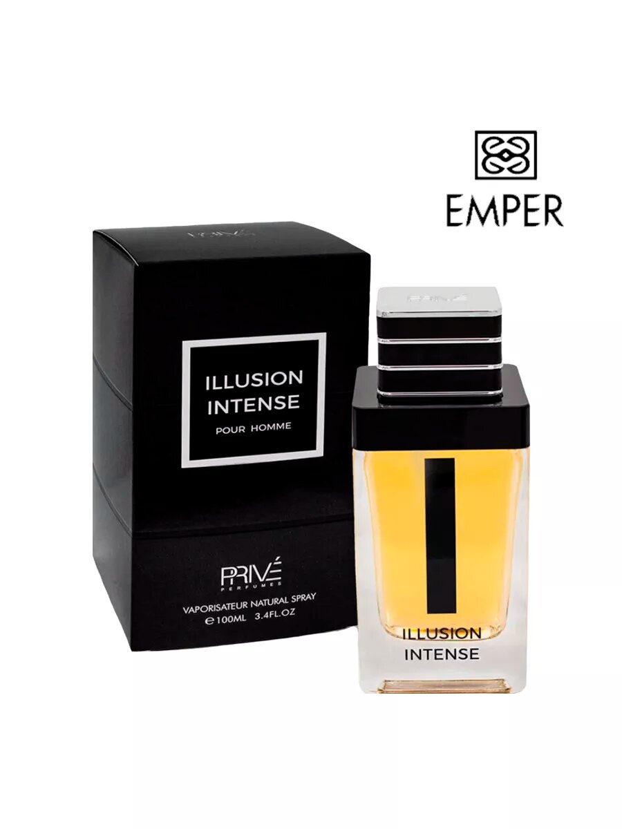 Emper "ILLUSION INTENSE" туалетная вода мужская, перезаполняемый флакон 100мл