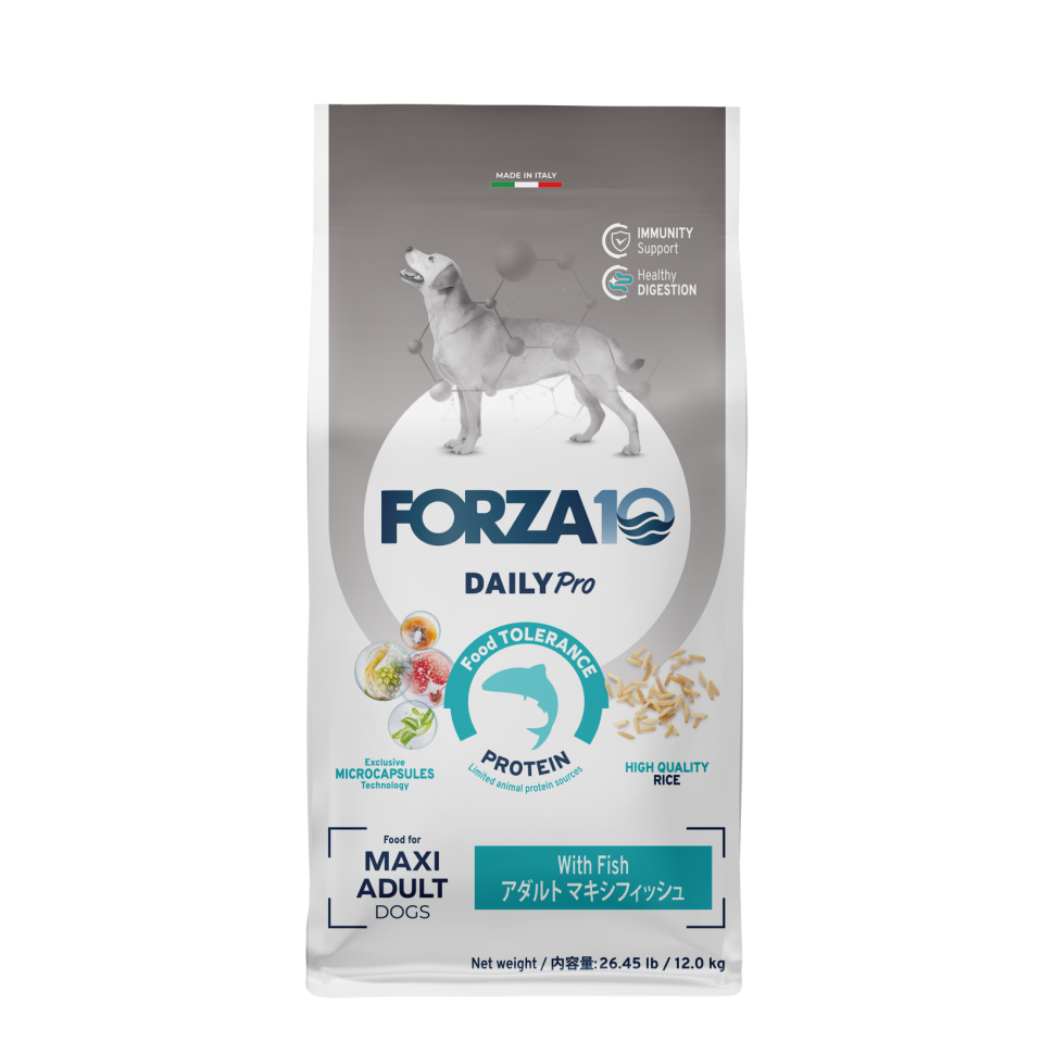 Forza10 DAILYPro Dog Adult Maxi сухой монобелковый корм для взрослых собак крупных пород c рыбой - 12 кг