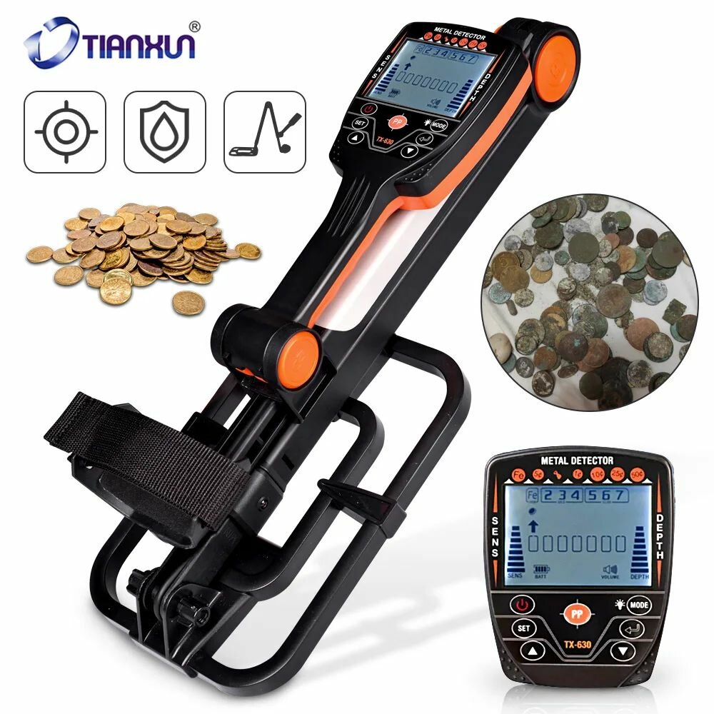 Профессиональный складной металлоискатель TIANXUN TX-630