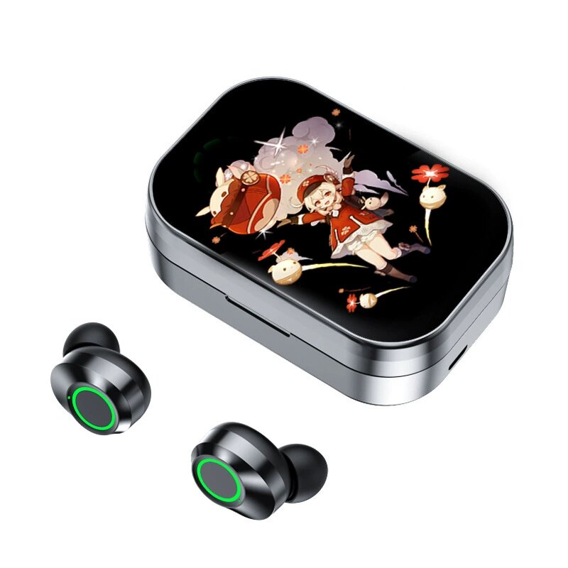Беспроводные Bluetooth-наушники Walnut Monkey 5.3 с голосовым управлением, аниме-аксессуар Genshin Impact, чехол для