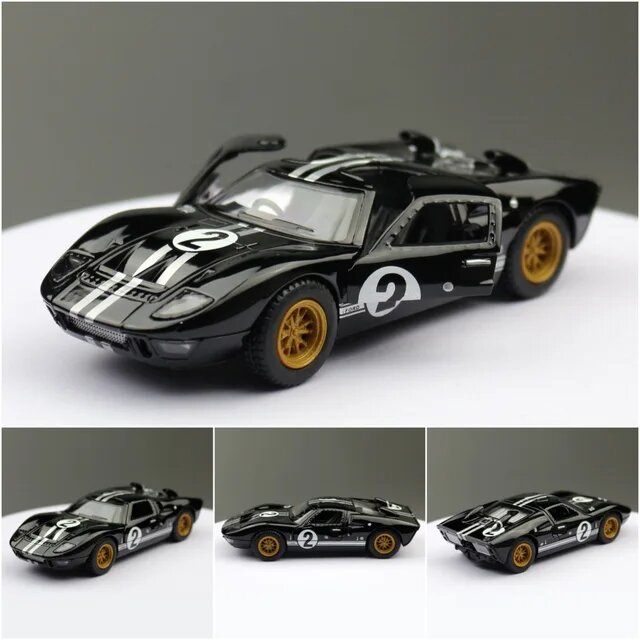 1:32 FORD GT40 MKII 1966 литые игрушечные машинки из сплава, миниатюрные модели машинок для детей