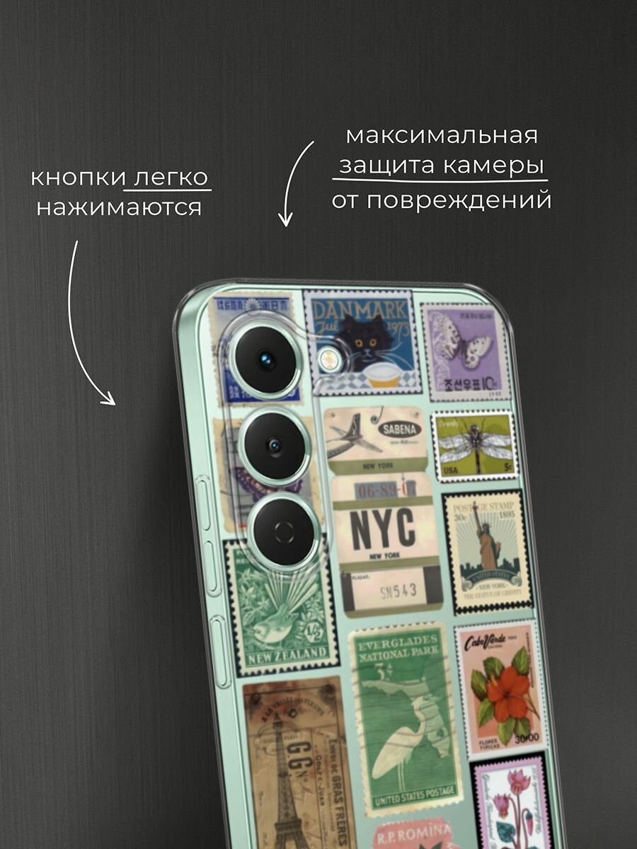 Чехол на Tecno Spark 40 Pro / Текно Спарк 40 Про с принтом Марки — фото 1