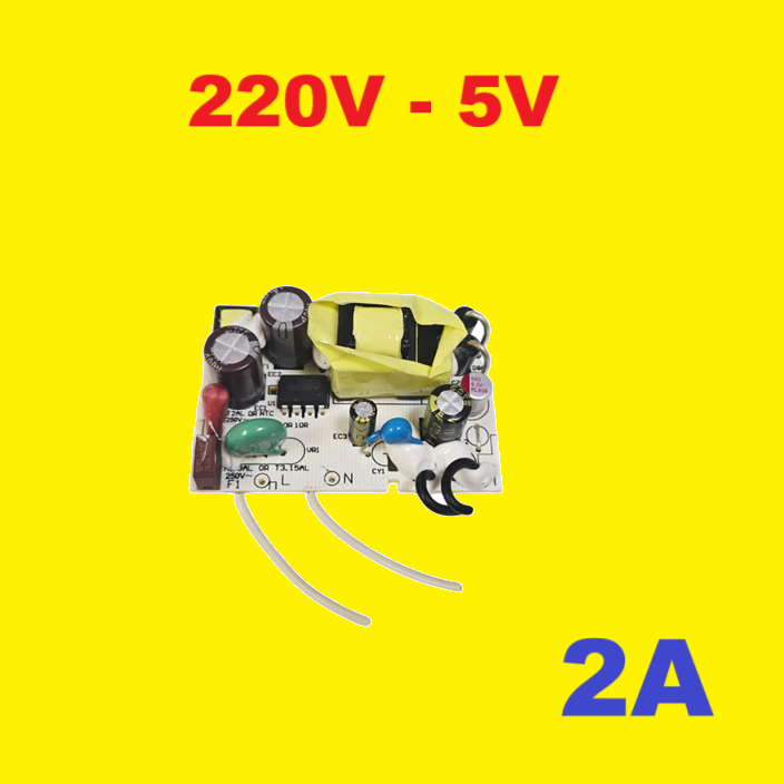 Понижающий трансформатор с 220 на 5 Вольт понижающий преобразователь AC-DC плата тока от розетки 220V - 5V блок питания 5в конвертер мощности DC5V 2A