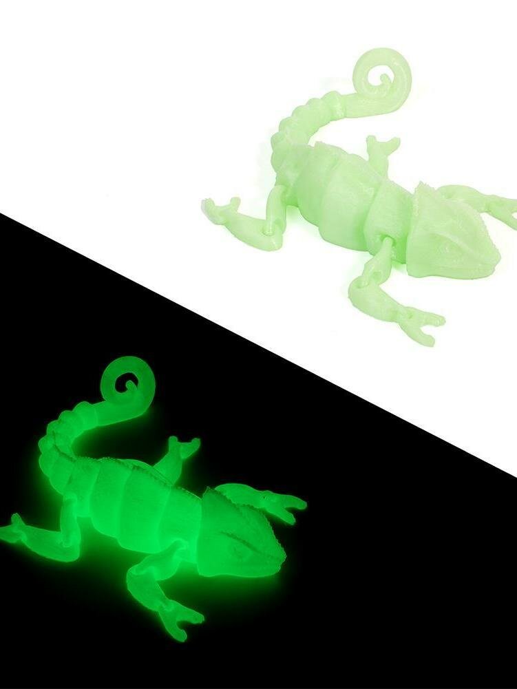 Игрушка подвижная фигурка ящерица Хамелеон