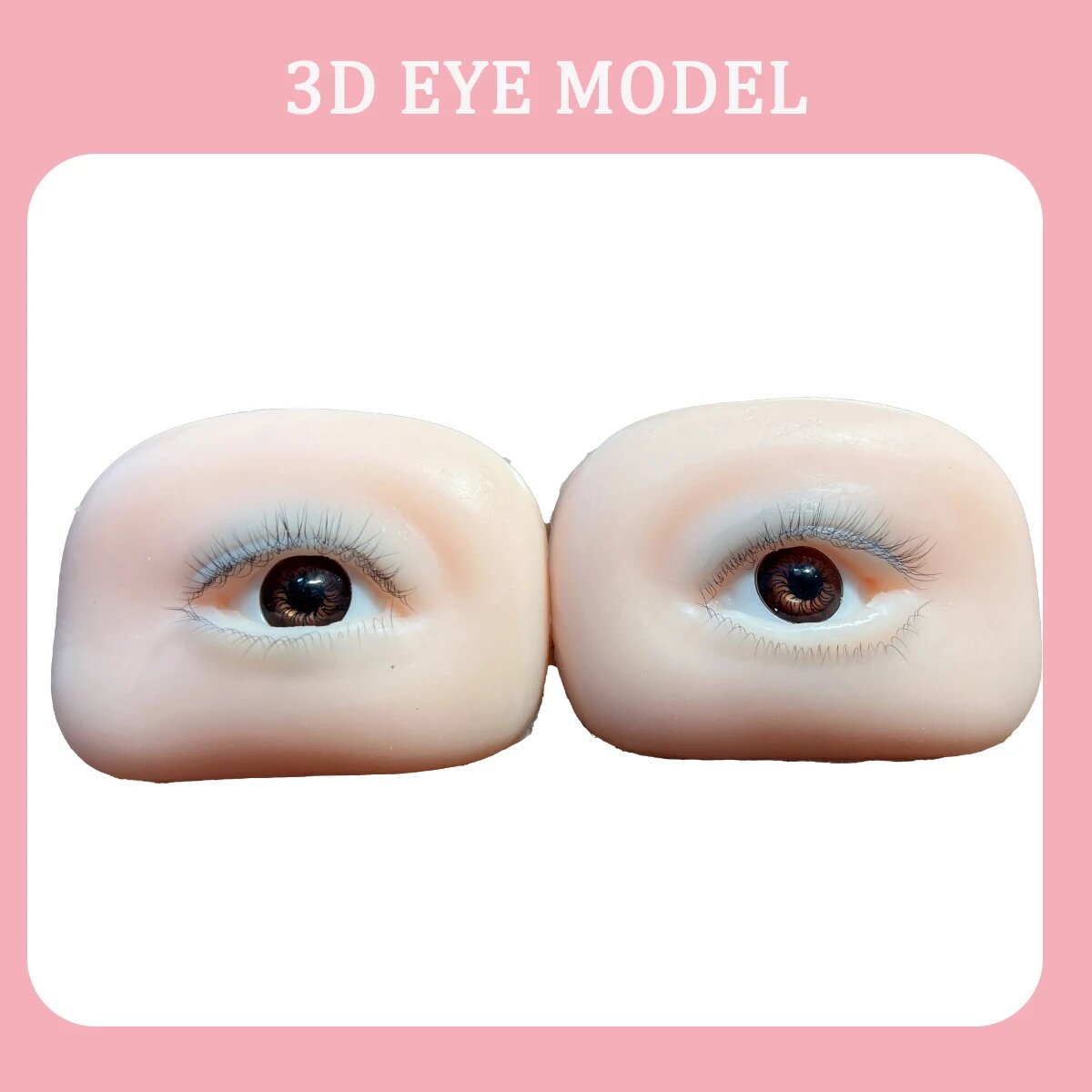 Тренировочный манекен для наращивания ресниц Domi Lash 3 layers 1 pair