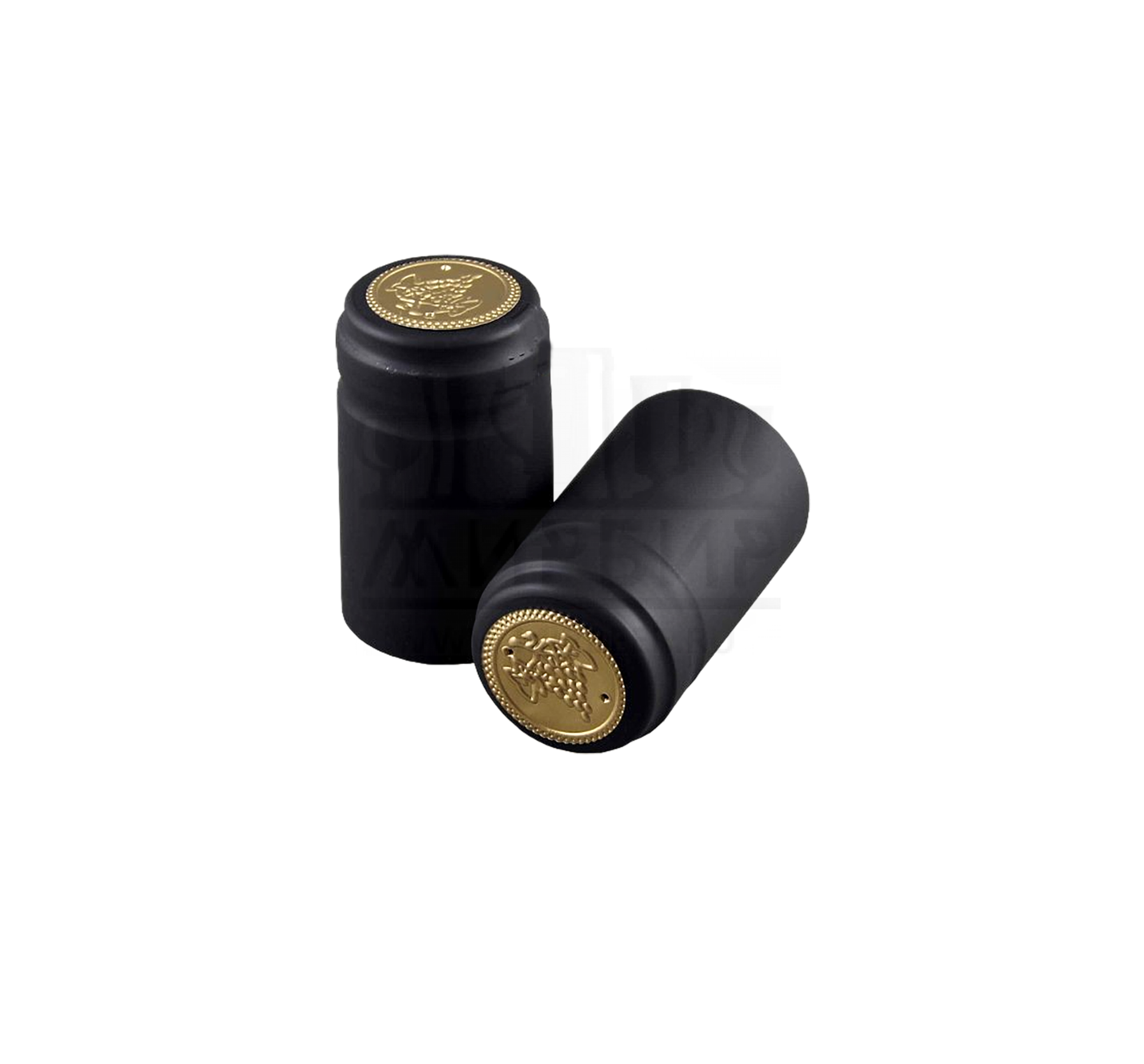 Термокапсула / термоколпачёк / термоусадочный колпачёк для бутылок, размер 30х60 мм, цвет Black Velvet, упаковка 100 шт