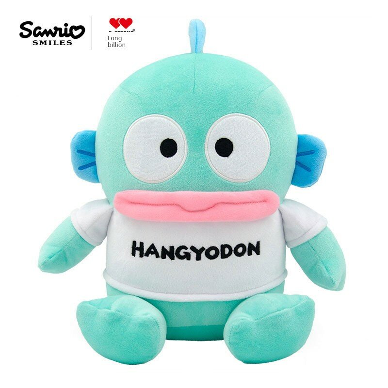 Кукла Sanrio Half Fish Man, уродливая рыба, сумка через плечо, шляпа осьминога, Хантон, мягкая игрушка-кукла, большой