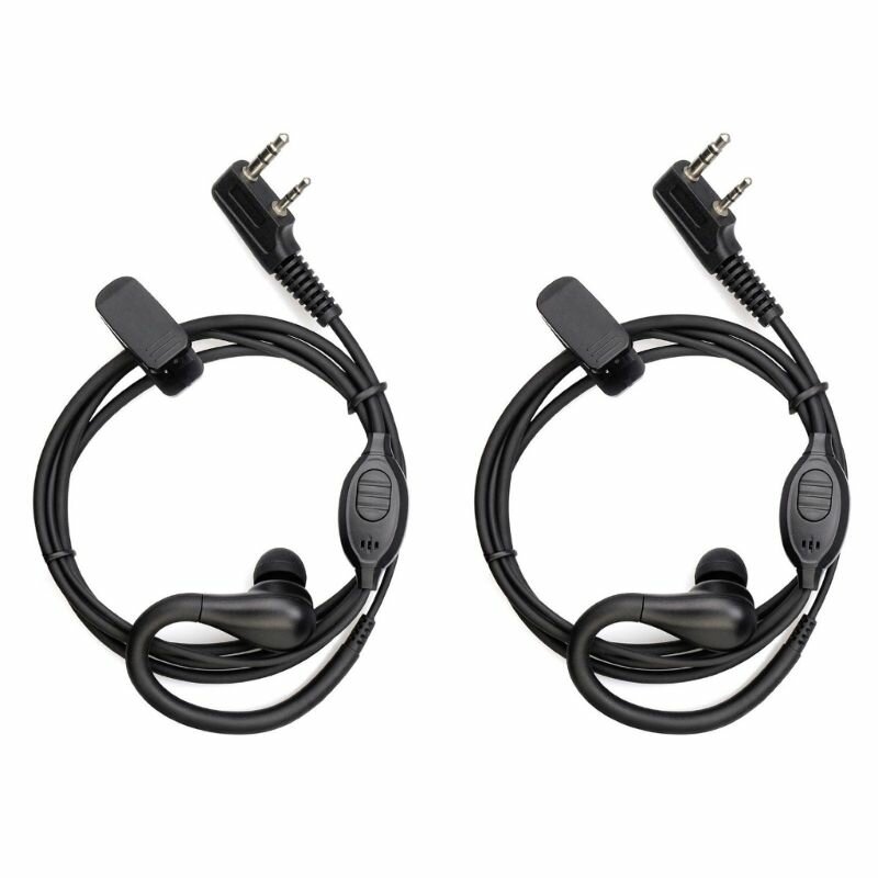 2 штуки подходят для наушников Quansheng Baofeng tyt портативной рации, устанавливаемых на ухо