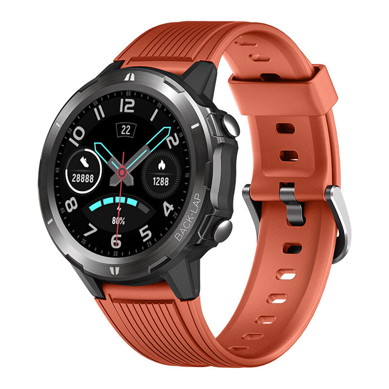 Цветной экран, умный браслет, измерение пульса, многофункциональный, оранжевый.