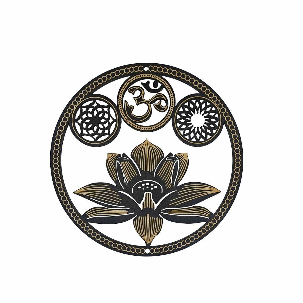 Настенные декоры для медитаций, подвески с цветочной геометрией, вдохновляющие деревянные таблички украшения спальни