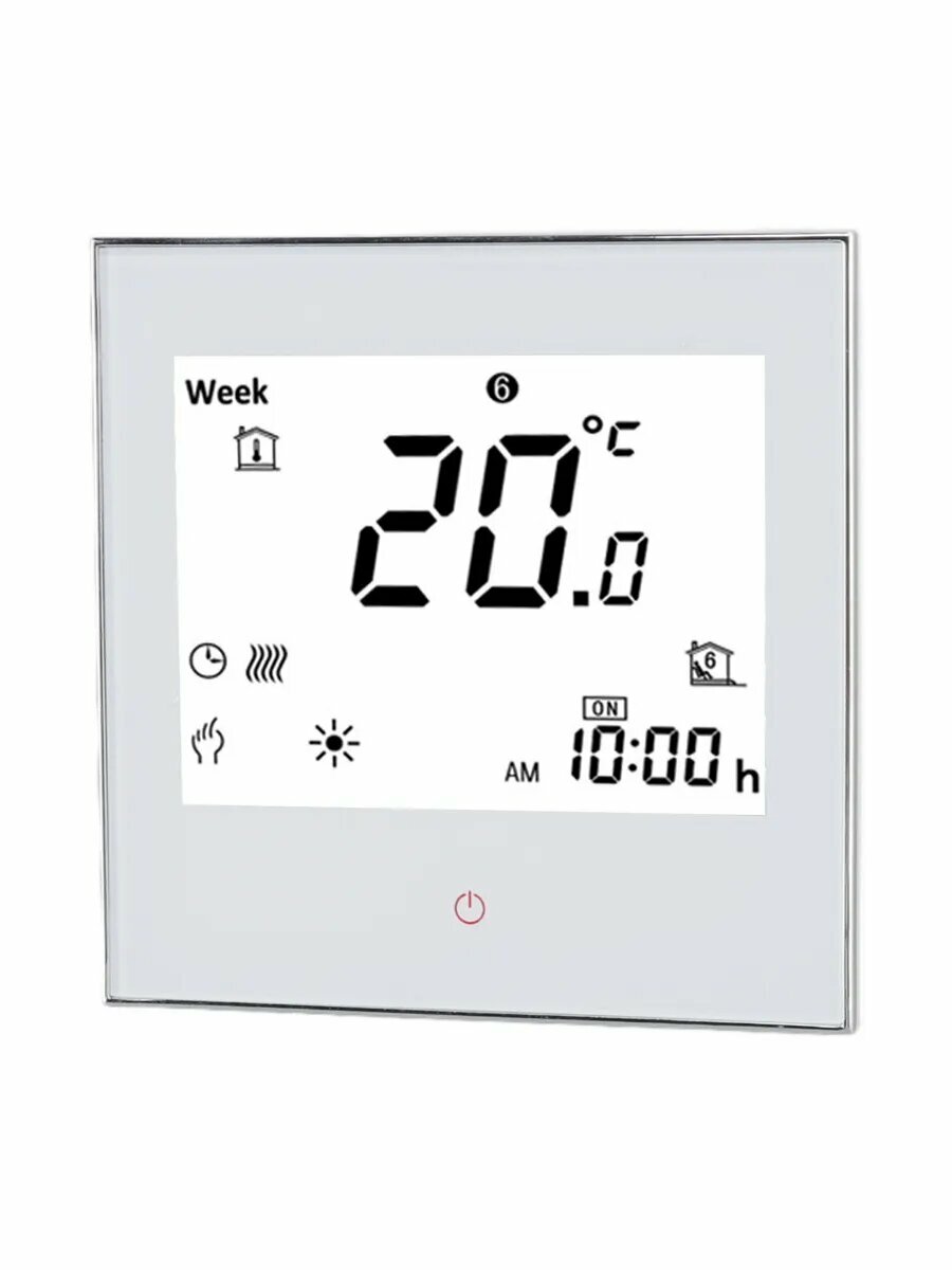 Программируемый термостат с электронагревом, ЖК-дисплей,