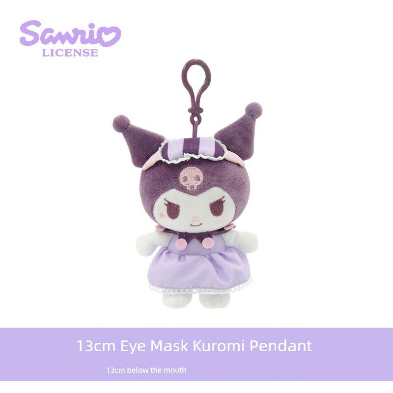 Официальный плюшевый кулон Sanrio с Куроми, милый брелок-украшение для рюкзака с Куроми и Мэйлоди Подвеска Куроми с