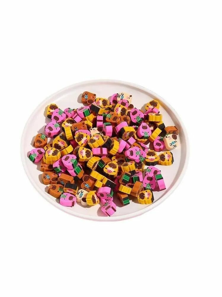 (Произвольные 100 шт) Ластик Capibara