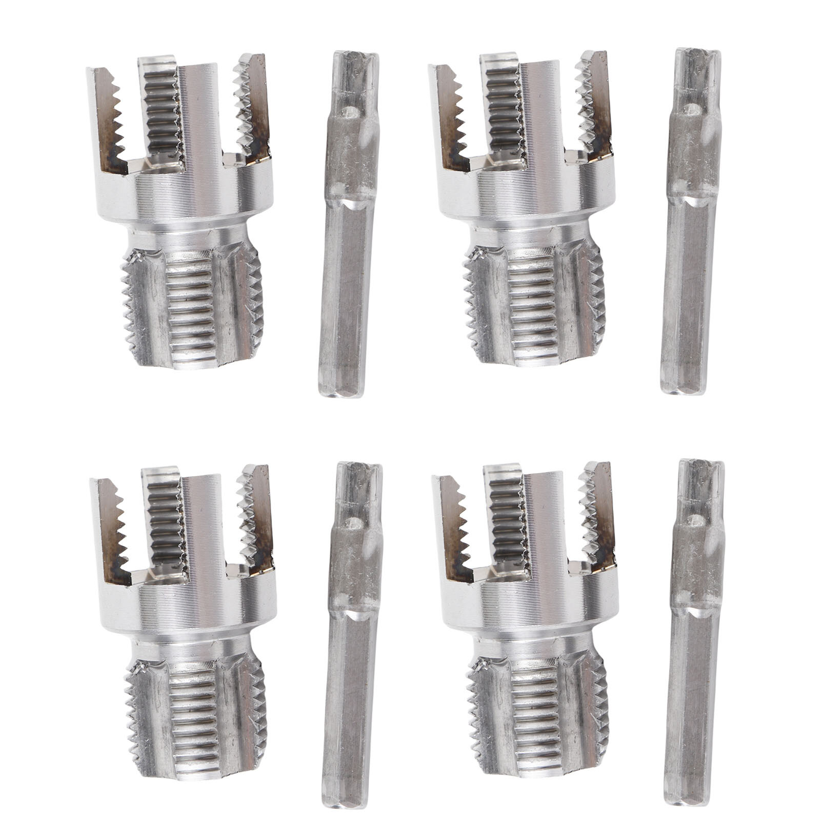 Набор из 4 инструментов для внутренней и внешней нарезки резьбы на трубах, интегрированный в комплект для нарезки резьбы на ПВХ-трубах G1/2, хвостовик 1/4 дюйма.