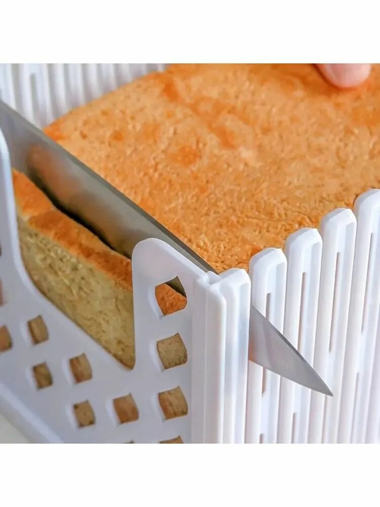 Хлеборезка, складная, для нарезки хлеба, шестигранник, белая, пластик