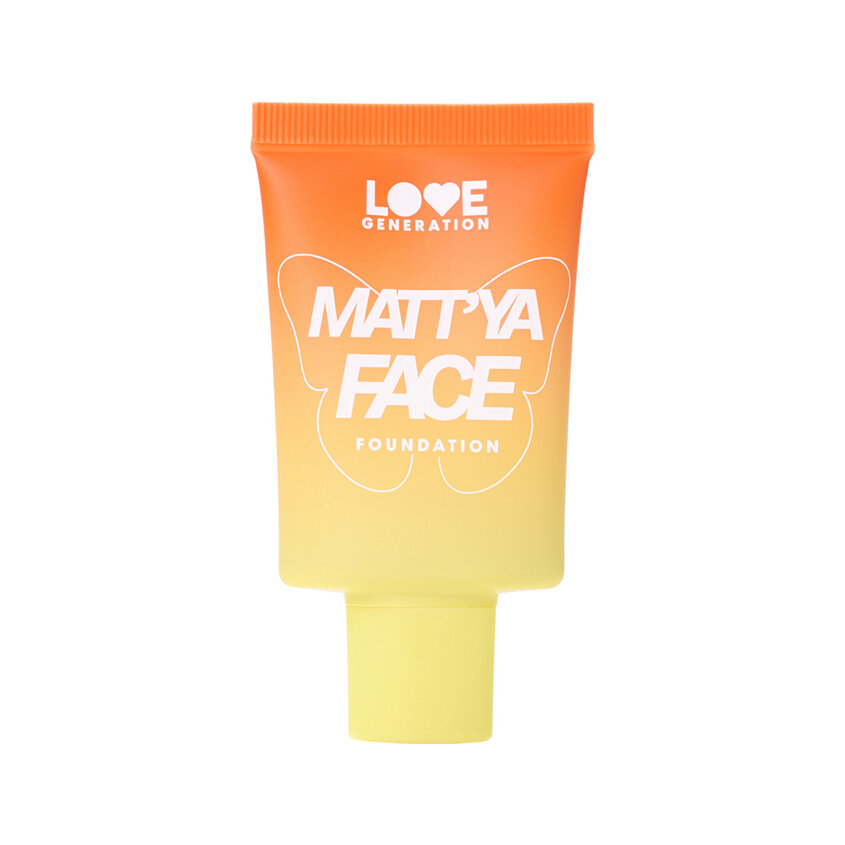 Крем тональный для лица LOVE GENERATION MATT`YA FACE матирующий с экстрактом матчи тон 03 Cashmere cream