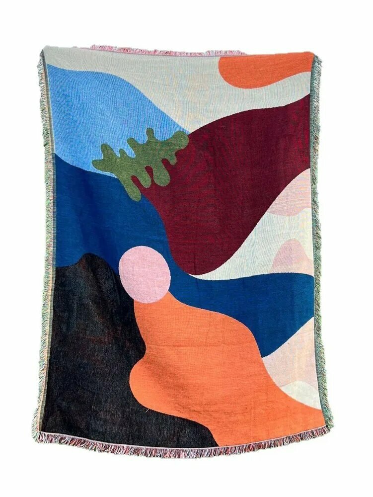 Плед "Софт", Жаккард, Отделка Кружевом, Смесь Полиэстера и Хлопка, 130x180