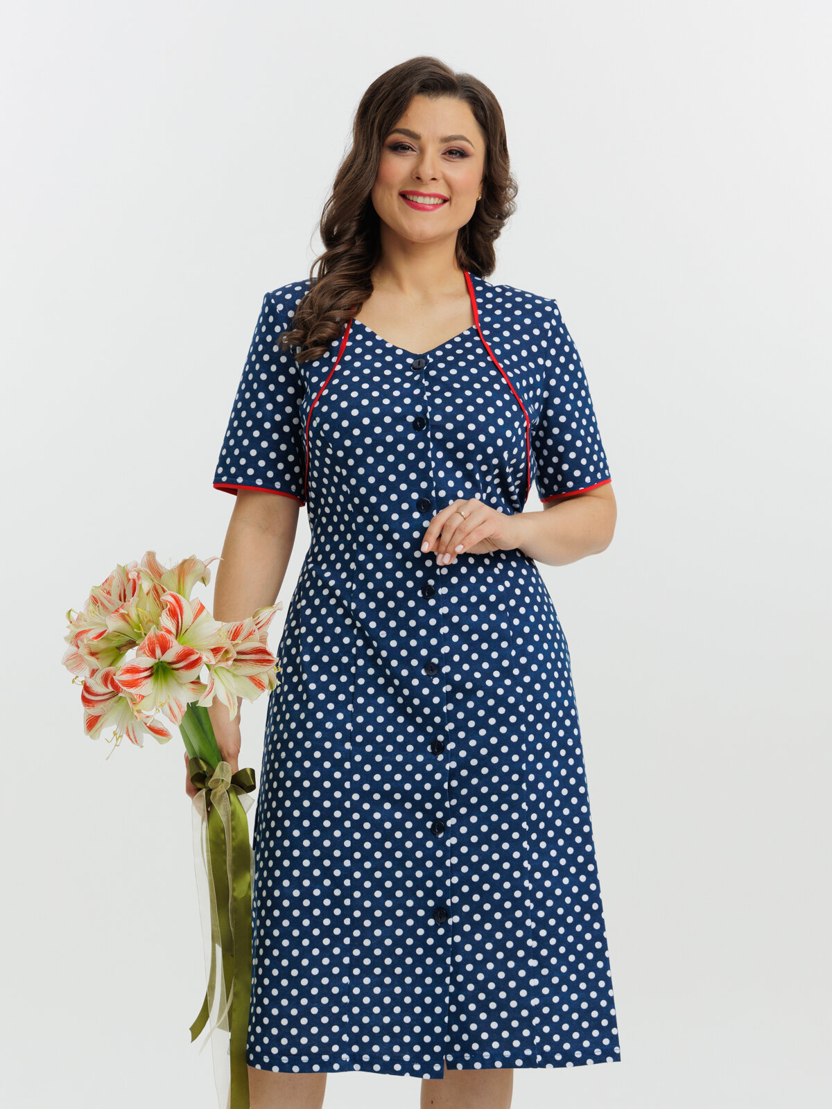 Халат Женский Домашний На пуговицах