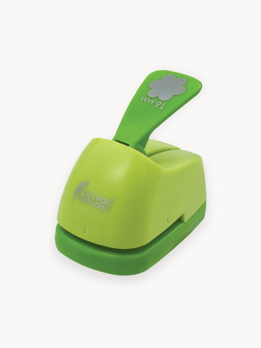 Дырокол фигурный для бумаги, картона и скрапбукинга Ромашка, диаметр вырезной фигуры 16 мм, Остров Сокровищ, 227156